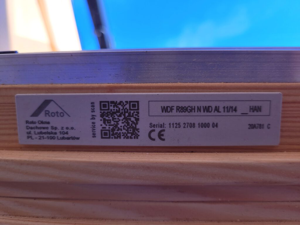 Dachfenster-Typen anhand des Typenschilds erkennen